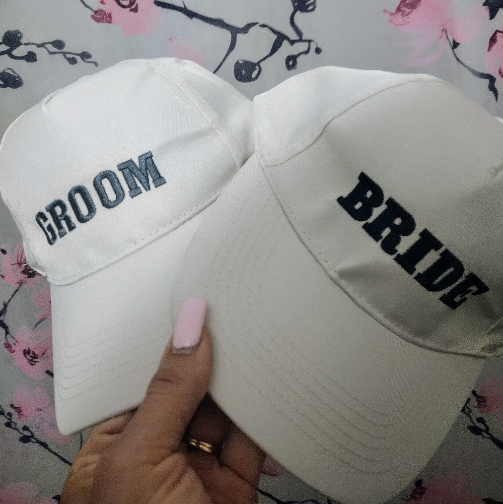 Bride And Groom Hat Set Nwt Viral Bridal Gear From Ta… - Gem